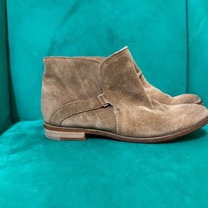 Free People Shoes | Distressed Fringe V Cut Boho Chic Ankle Booties ...